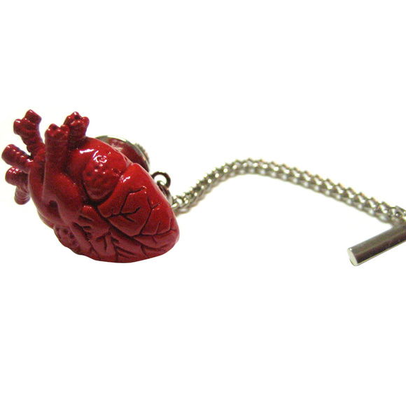 Kiola Designs | Accessories | Anatomical Heart Tie Tack | Poshmark